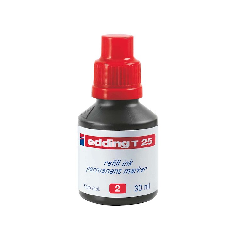 Refil za markere E-T25, 30ml crvena Edding
