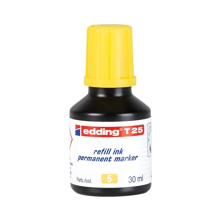 Refil za markere E-T25, 30ml žuta Edding