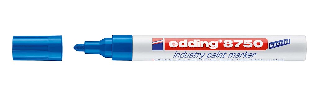 Industrijski paint marker E-8750 2-4mm plava Edding