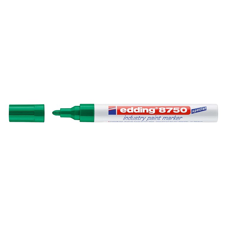 Industrijski paint marker E-8750 2-4mm zelena Edding