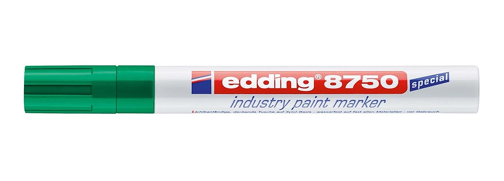 Industrijski paint marker E-8750 2-4mm zelena Edding