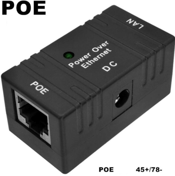 POE-INJ-4810 Gembird 48V/1A 130W, 100mbps passive POE injector od 5~48V, konektor 5.5x2.1mm