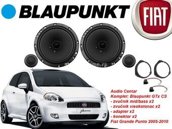 Fiat GRANDE PUNTO komplet zvucnika Blaupunkt GTx CS