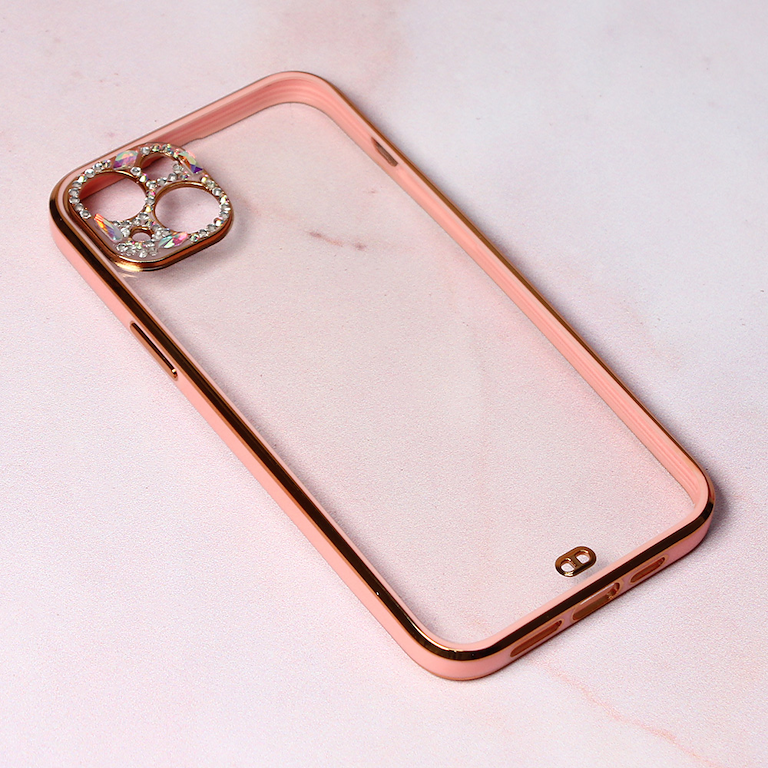 Maska Cirkon Camera za iPhone 14 Max 6.7 roze