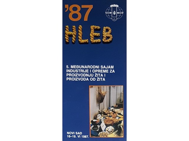 Brošura `HLEB` 1987 Novi Sad Jugoslavija