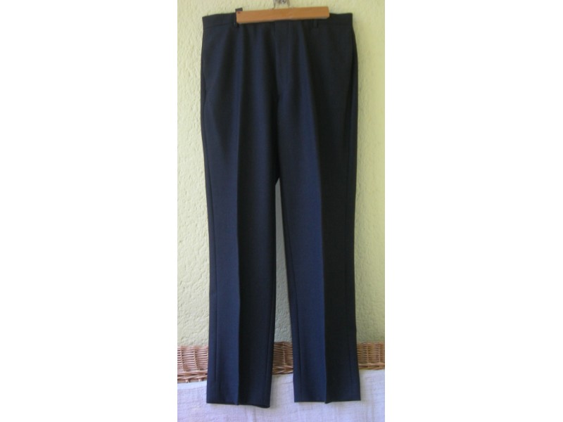 Banana Republic vunene sivo-crne pantalone 34R