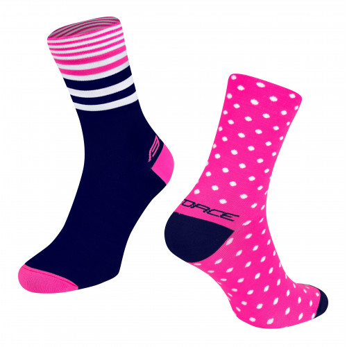 Sportska čarapa force spot pink-plave s-m/36-41