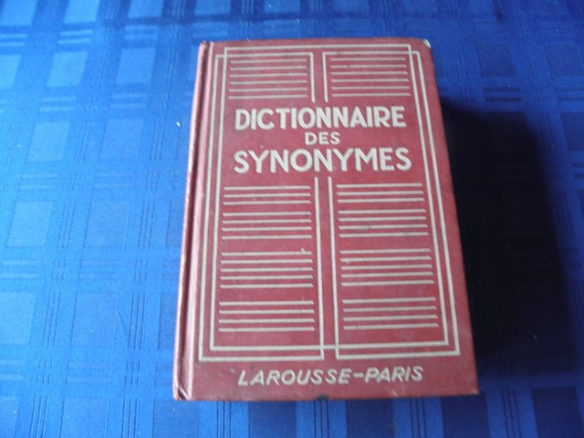 Dictionnaire des synonymes, Larousse, 1946