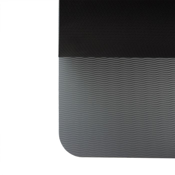 Podloga za vežbanje Dual Yoga Mat Grey/Black – GymBeam