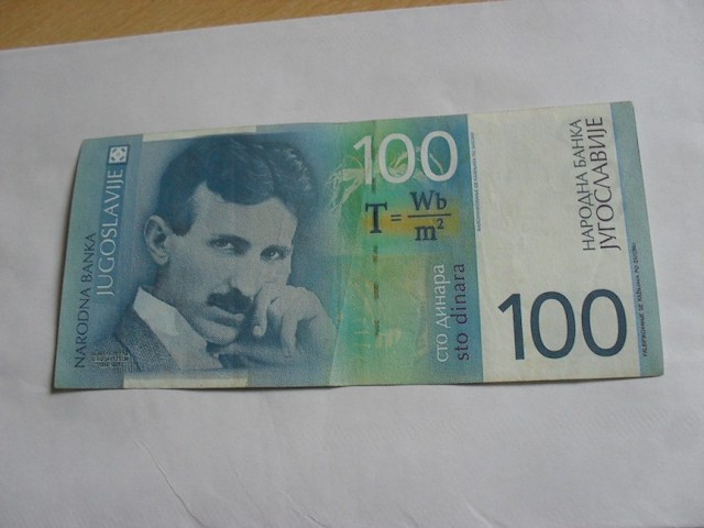 100 dinara 2000.
