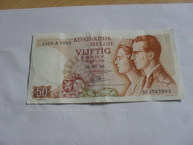 50 Francs 1966. BELGIE