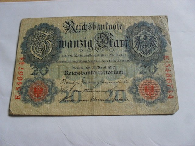 20 maraka 1910.