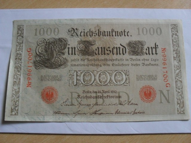 1000 MARK 1910.