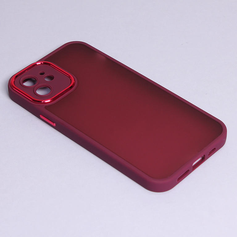 Maska Shining Camera za iPhone 12 6.1 crvena