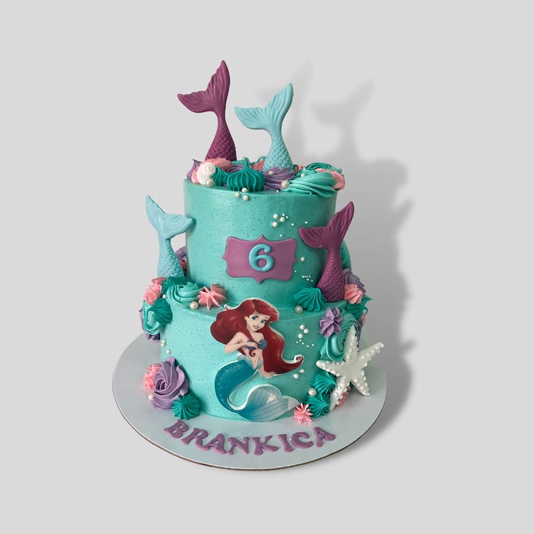 Prodavnica poklona - Princeza Ariel torta za devojčice