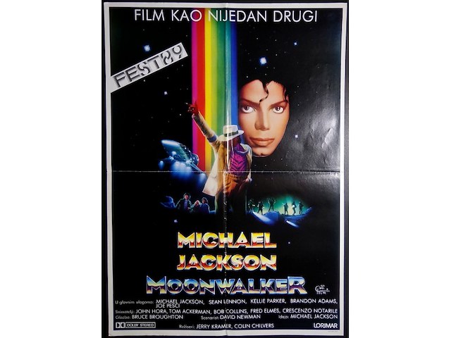 MOONWALKER (1988) Michael Jackson FILMSKI PLAKAT