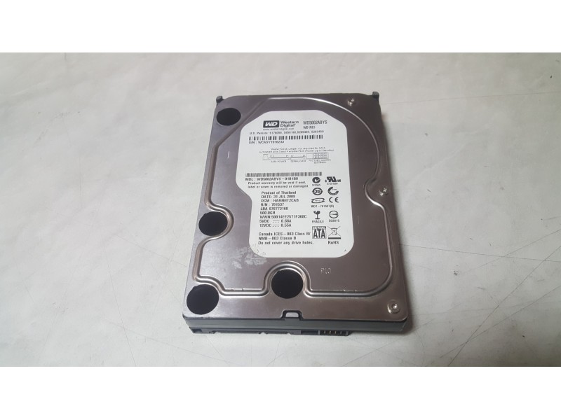 hard disk sataII 500gb wd ispravan