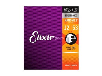 Elixir 11052 Nanoweb žice za akustičnu gitaru