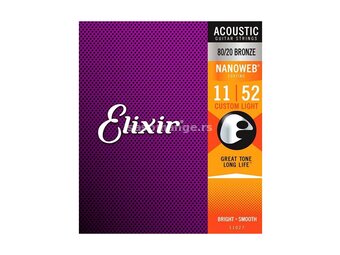 Elixir 11027 Nanoweb žice za akustičnu gitaru