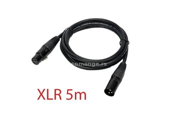 XLR kabl 5m, za miksetu, mikrofon