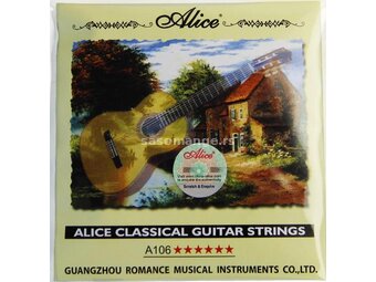 Zice za klasicnu gitaru Alice, komplet 6 najlon zica
