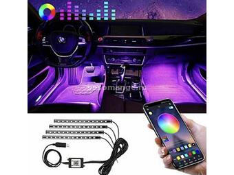 Ambijentalno svetlo osvetljenje led Rgb+ aplikacija auto