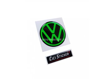 Volkswagen Fluo zelena - Stiker za volan - 1462