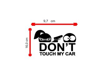DON'T TOUCH MY CAR - nalepnica - 403