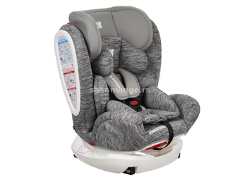 Kikka Boo Autosedište za decu 0-36 kg 4 Fix Double Isofix Grey KKB70015