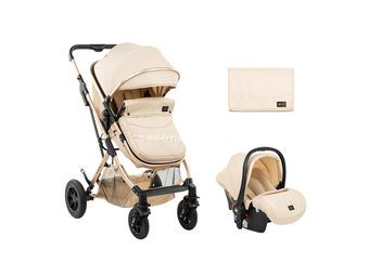 Kikka Boo Kolica za bebe Kaia Beige set 2in1 sa autosedištem KKB10198-SET