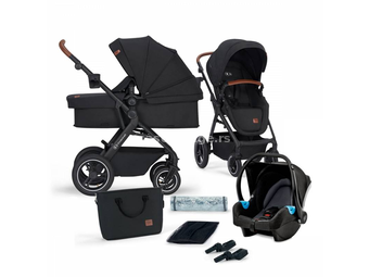 Kinderkraft Kolica za bebe Set 3u1 B-Tour Black KSBTOU00BLK3000