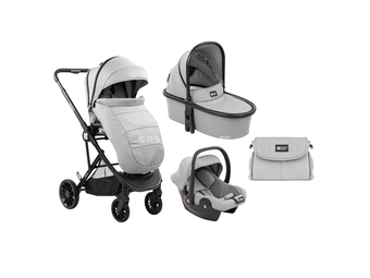 Kikka Boo Kolica za bebe Cherie 3in1 set sa autosedištem i tvrdom korpom Grey KKB10183