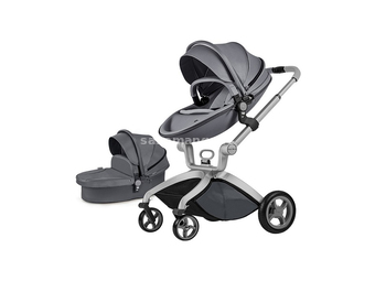 Hot Mom Kolica za bebe F22 Set 2u1 (sportsko sedište+korpa) Dark Grey F22D.GREY