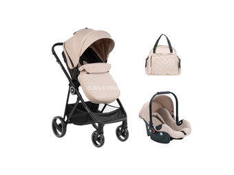 Kikka Boo Kolica za bebe set 2u1 sa autosedištem Gianni Beige KKB10171-SET