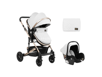 Kikka Boo Kolica za bebe set 2u1 sa autosedištem Amaia Light Grey KKB10117-SET