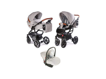 Tutek Kolica za bebe 3u1 Grander Play - Grey g10000