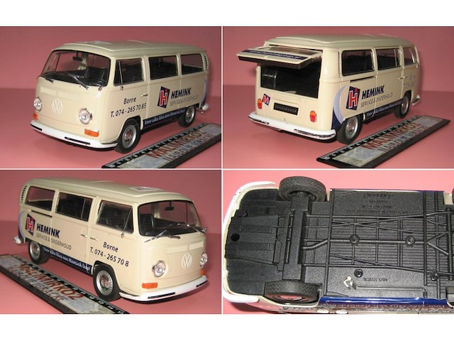 Welly 1972 Volkswagwen type 2 bus 1/24 /1p-62on/