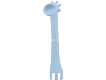 Kikka Boo Silikonska bebi kašičica Giraffe Blue KKB40082