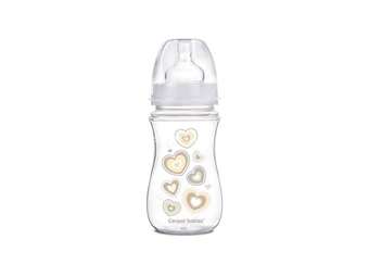 Canpol Baby Flašica Wide Neck Easy Start - Anticolic 240ml Newborn Baby Beige 35/217_bei