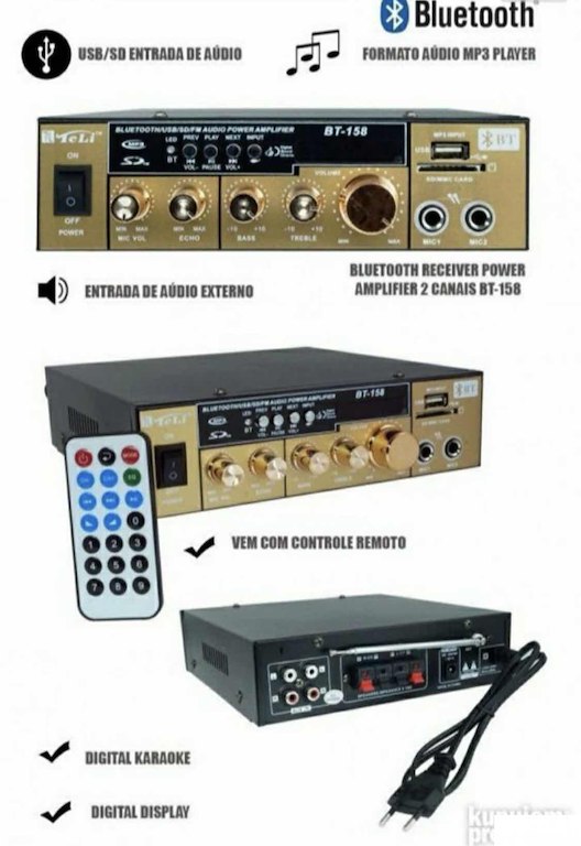 Blutut stereo resiver BT-158A-A pojačalo karaoke – Blutut stereo resiver BT-158A-A pojačalo karaoke