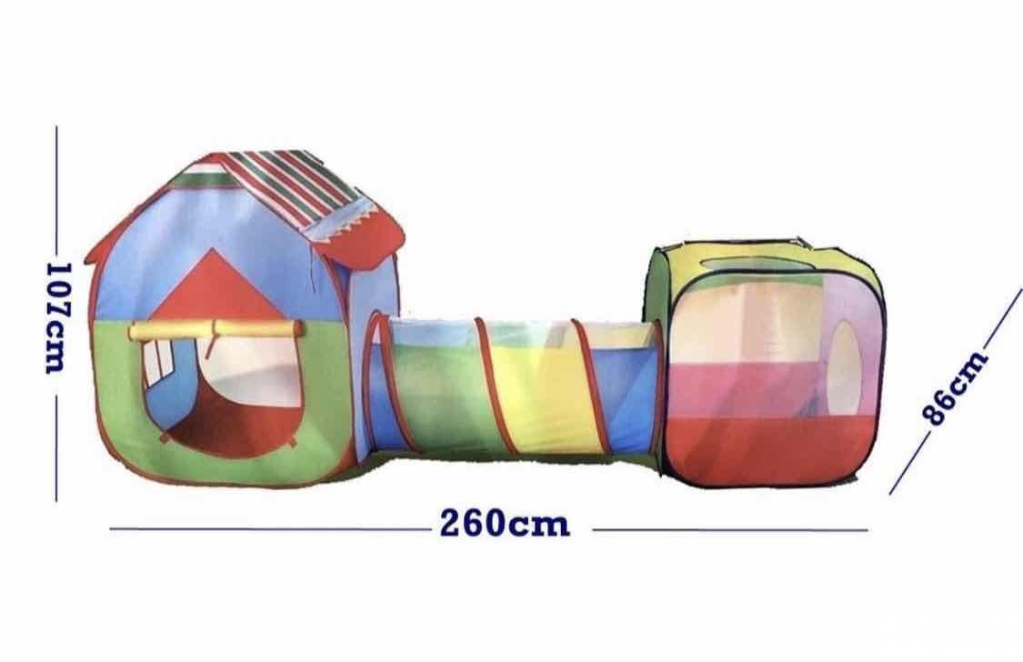 Šator sa tunelom 3u1 šareni – Šator sa tunelom 3u1 šareni