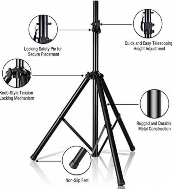 Stalak za zvučnik – tripod nosač držač za zvučnik – 3 veliči – Stalak za zvučnik – tripod nosač držač za zvučnik – 3 veliči