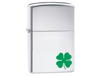 Zippo Upaljač Z24007 Four Leaf Clover Chrome Bit O' Luck 883