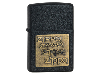 Zippo Upaljač 362 Black Crackle Gold Zippo Logo 4763