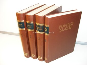 Josip Andreis POVIJEST GLAZBE 1-4 komplet