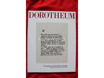 Dorotheum, Orientteppiche, Autographen, Handschriften, 2020