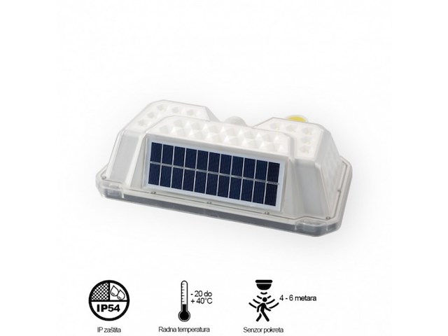 Zidna solarna LED svetiljka sa senzorom pokreta