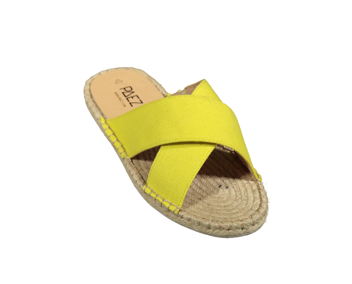 PAEZ SANDAL CROSSED LEMON