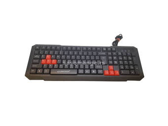 Esperanza Žična USB gejmerska tastatura Aspis Red EGK102R