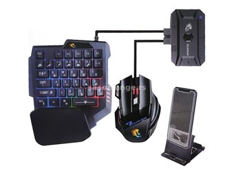 Gaming SET Tastatura Za Jednu Ruku - Miš + Adapter